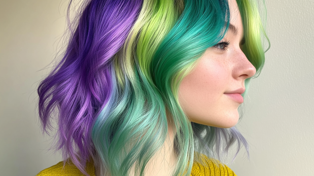 What Happens When You Put Purple Dye Over Green Hair - Laura B Salon Spa